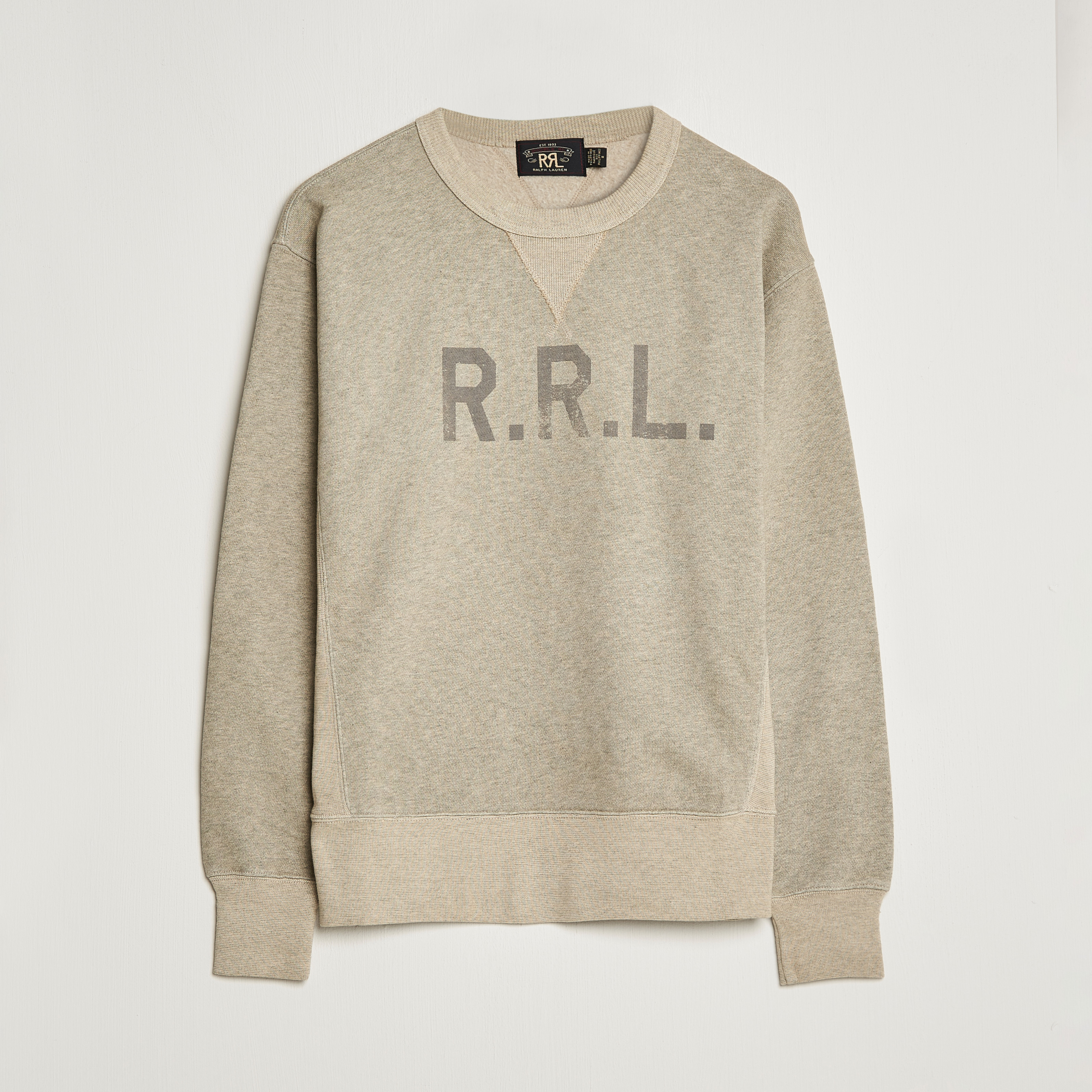 RRL Double V Sweatshirt Trainer Heather bei Care of Carl
