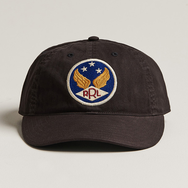 RRL Garment Dyed Ball Cap Black bei Care of Carl