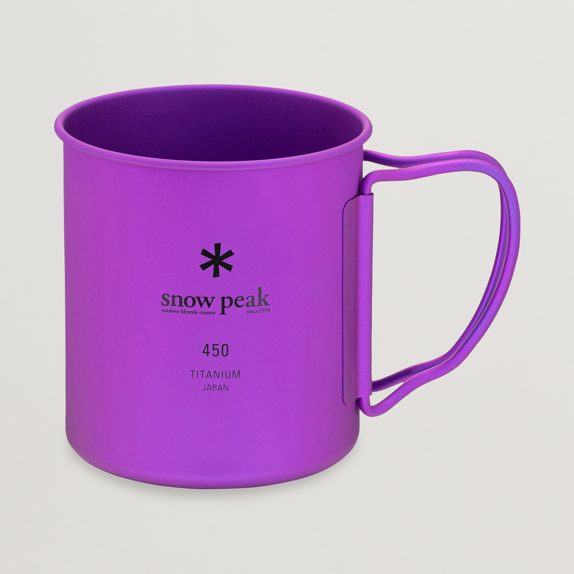 Snow Peak Single Wall Mug 450 Purple Titanium bei Care of Carl